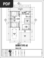 Denah Dan Detail Penulangan Plat Lantai SKALA 1: 100: Judul Proyek | PDF