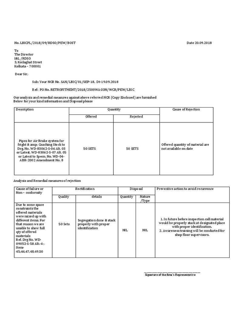 Signature of The Firm's Representative | PDF | Business