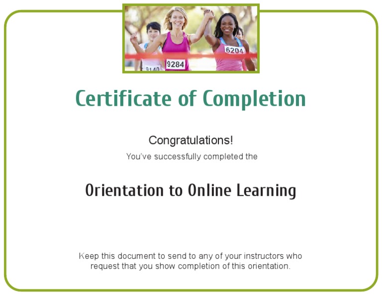 OOL Completion Certificate | PDF