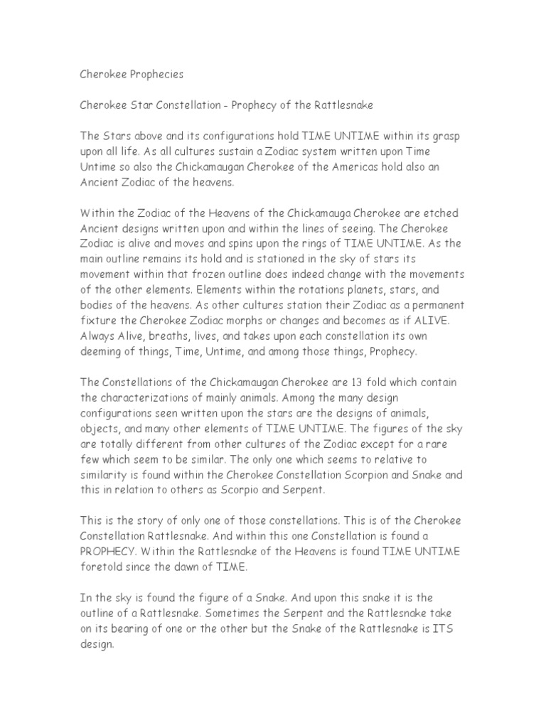 Native American Prophecies | PDF | Nature