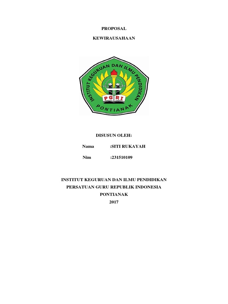 Proposal Usaha Tempe | PDF