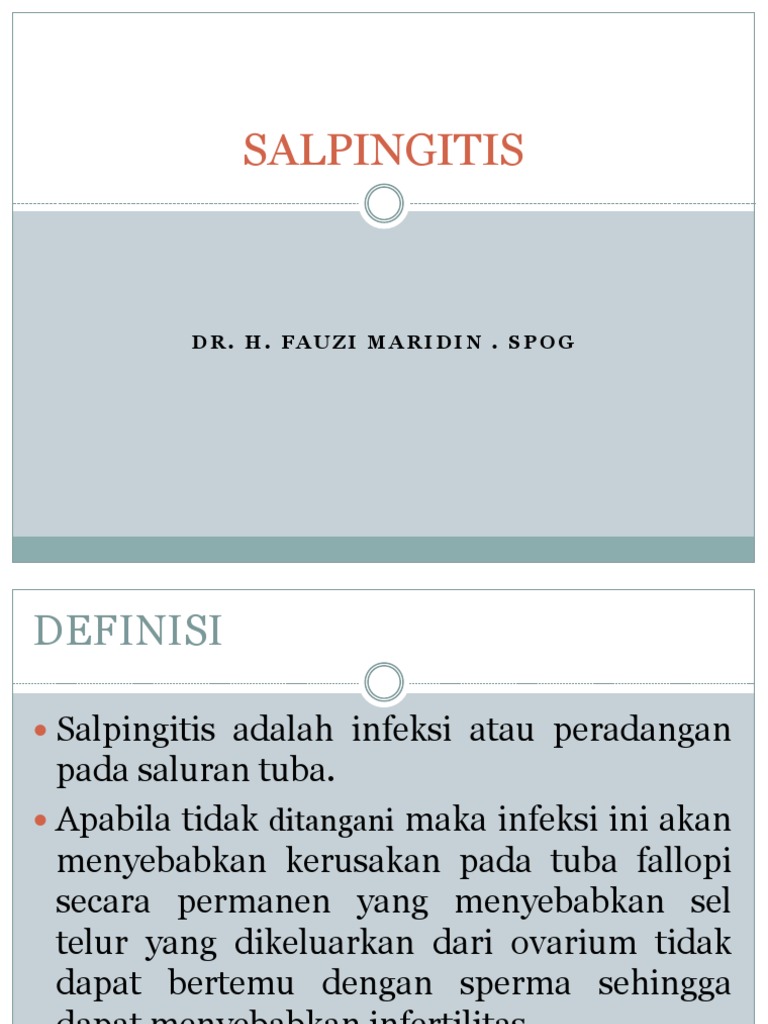 Salpingitis: Penyebab, Gejala, dan Penanganan | PDF | Pengembangan Diri ...