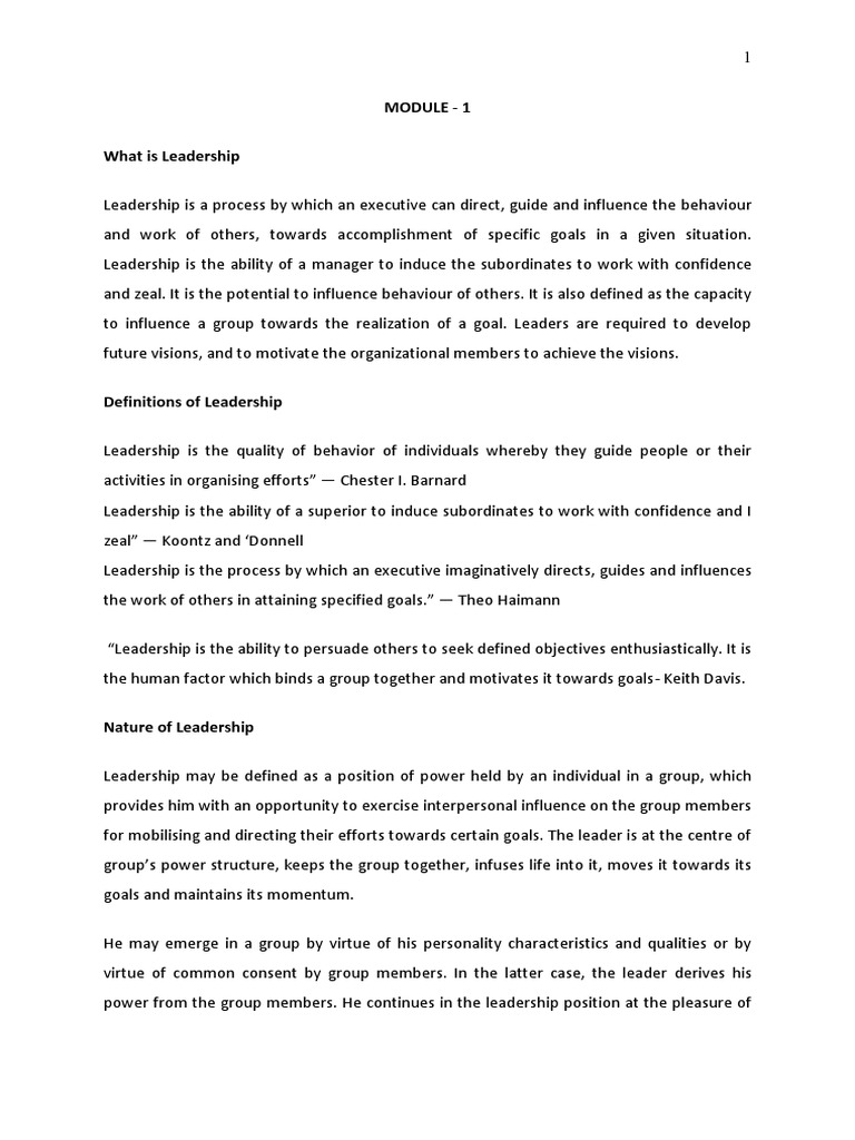 Understanding Leadership Essentials | PDF | Transformational Leadership ...