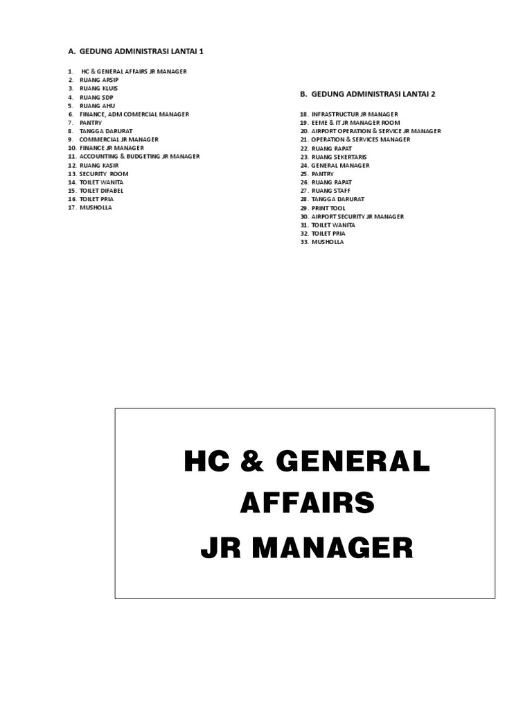 Layout of Administration Building | PDF