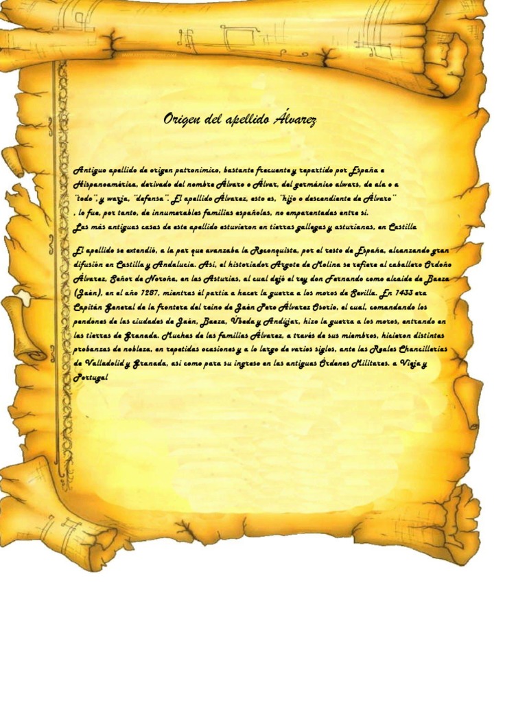 Origen Del Apellido Álvarez | PDF