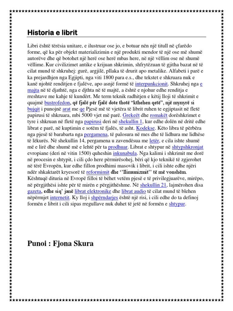 DOSJE, Faqja e Pare | PDF