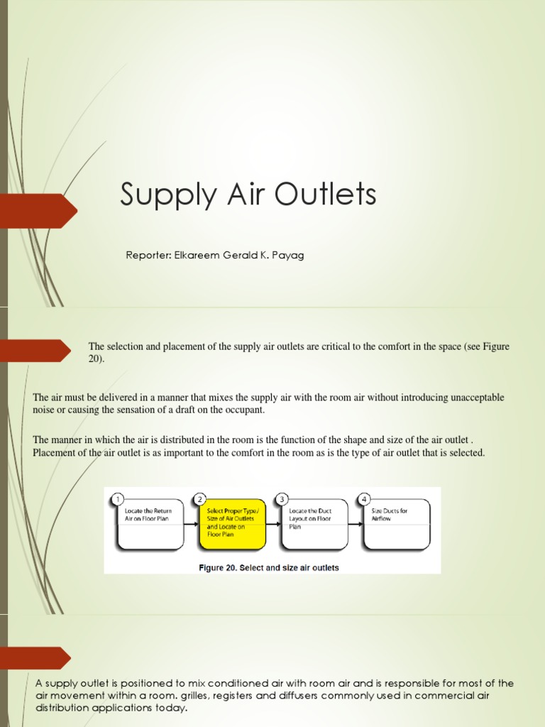 Supply Air Outlets | PDF | Building Engineering | Mechanical Engineering