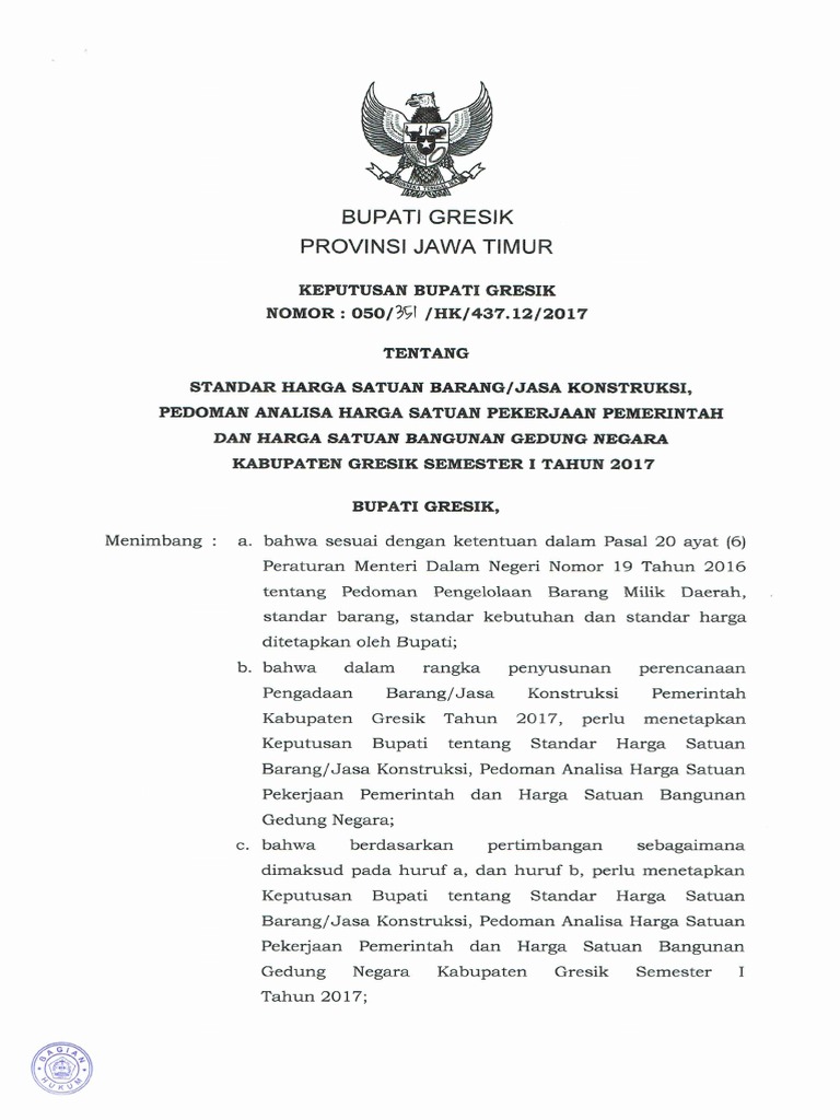 HSPK Semester I Tahun 2017 PDF | PDF