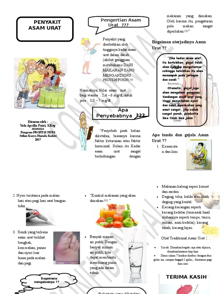 Leaflet Asam Urat Fixx | PDF