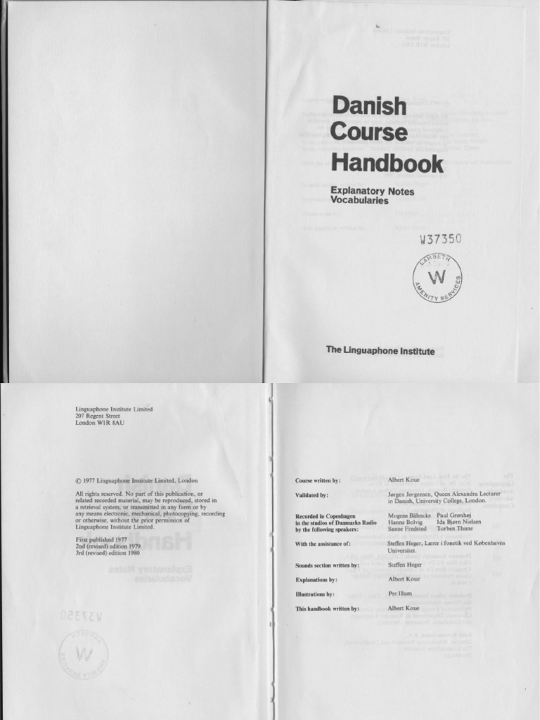 Linguaphone Danish Handbook | PDF