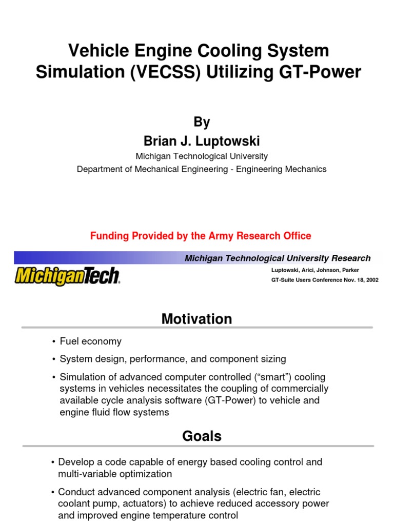 Cooling | PDF | Engines | Simulation