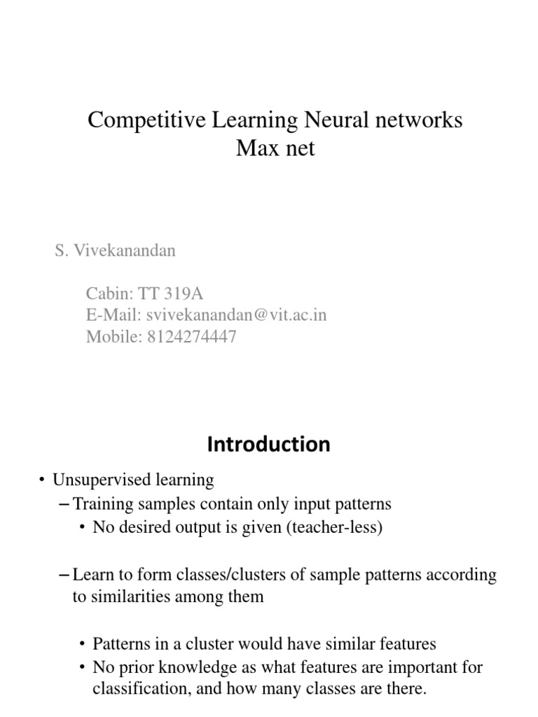 Fallsem2018-19 Eee1007 Eth Tt424 Vl2018191002720 Reference Material I Unit - IV Maxnet | PDF ...