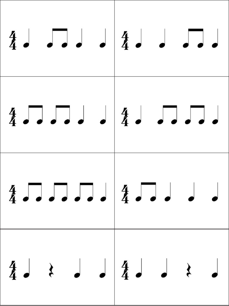 Rhythm Cards | PDF