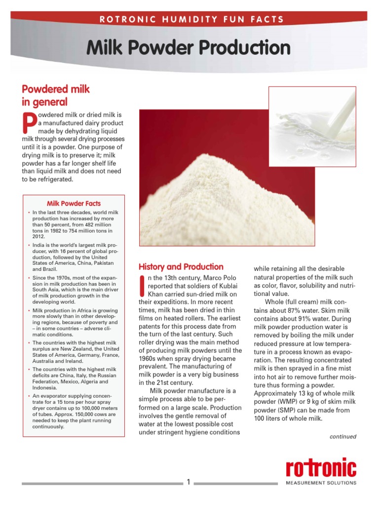 FF Milk Powder PDF | PDF | Powdered Milk | Milk