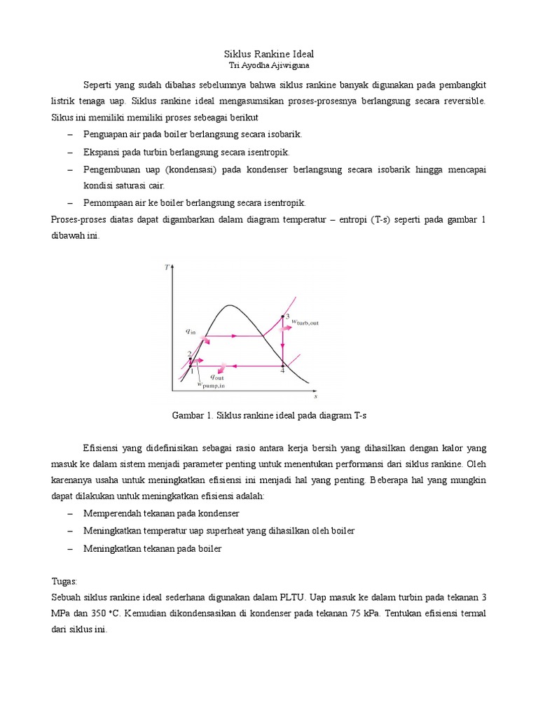 Siklus Rankine Ideal-Solution | PDF
