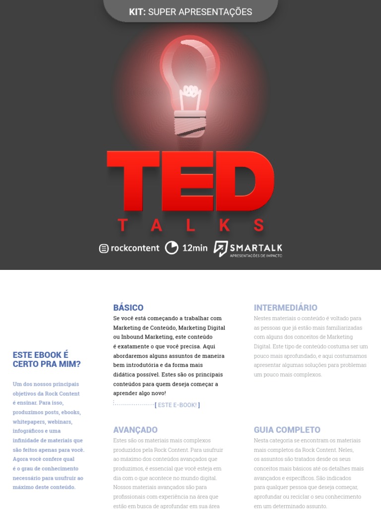 Ted Talks O Guia Oficial Do Ted para Falar em Público PDF | PDF ...