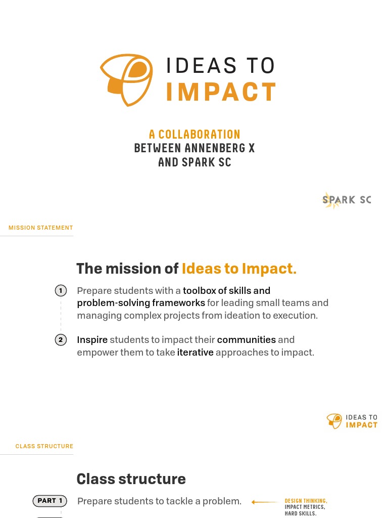 Ideas To Impact | PDF | Design Thinking | Behavior Modification