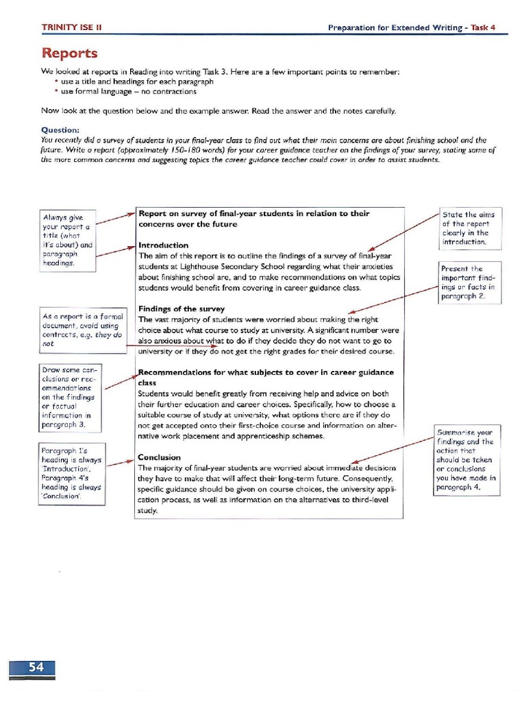 Report ISE II Suceed in Trinity | PDF
