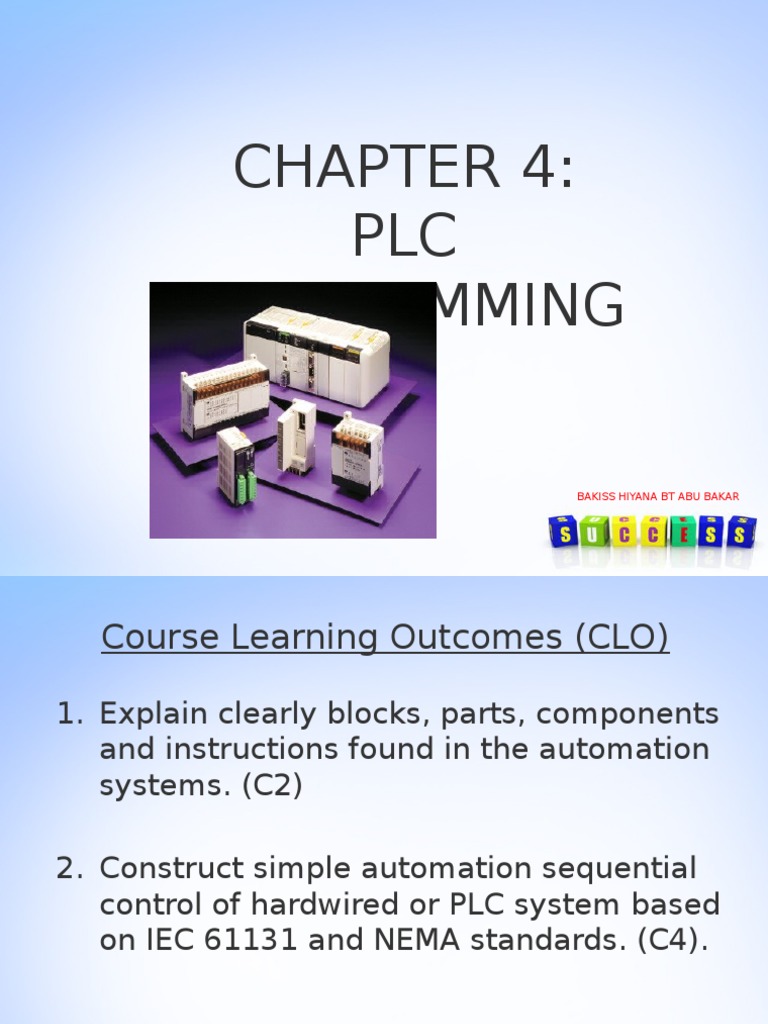 PLC Programming Basics Guide | PDF | Programmable Logic Controller ...