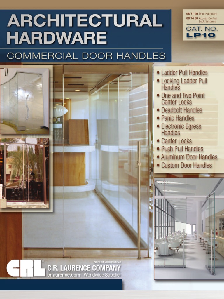 Architectural Hardware CRL | PDF | Door | Lock (Security Device)