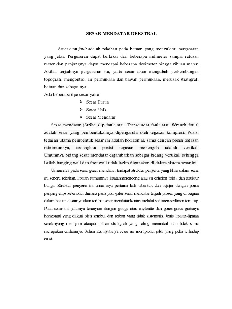 Paper Sesar Mendatar | PDF