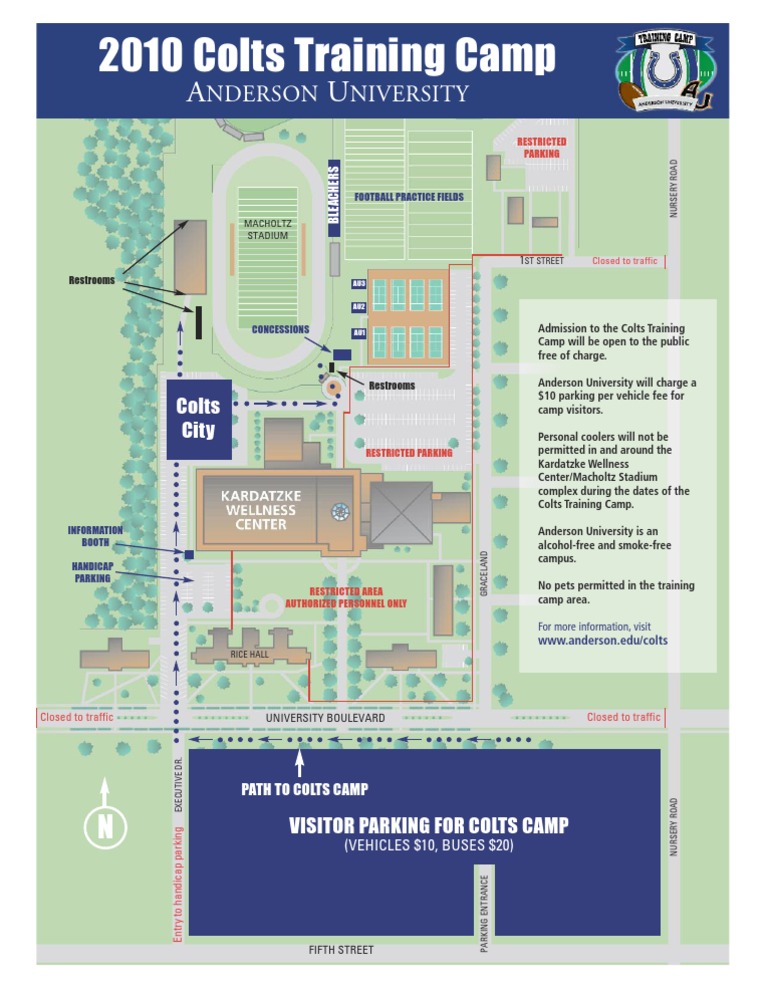 Colts Training Camp 2010 Details | PDF | Road Transport | Transport