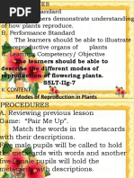 SCIENCE-5-Q2-Module 4 | PDF | Flowers | Plant Reproduction
