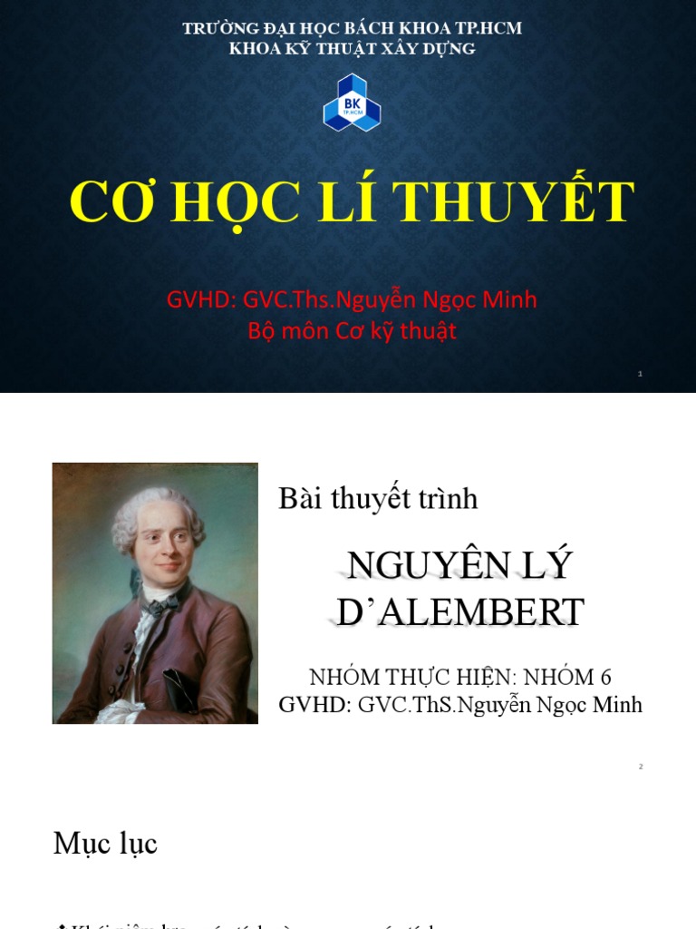 Nguyên Lý D'Alembert | PDF