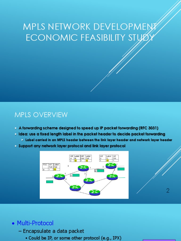 MPLS Network Development Economic Feasibility Study2 | PDF | Multiprotocol Label Switching ...