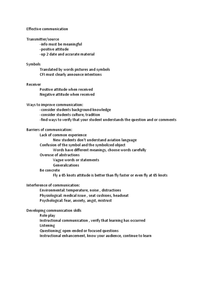 Cfi Class Effective Communication | PDF | Science & Mathematics