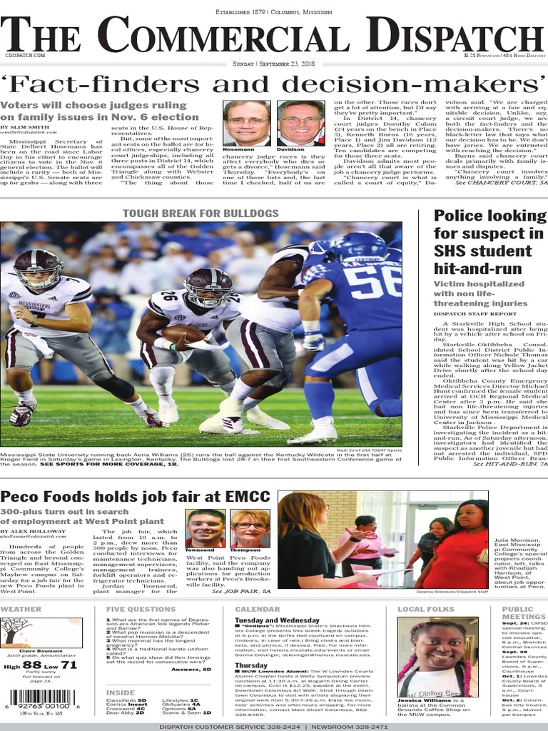 Commercial Dispatch Eedition 9-23-18 | PDF | United States Postal ...