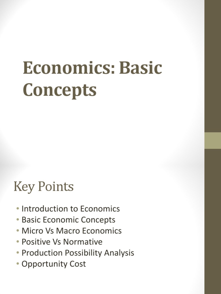 Introduction To Economics | PDF | Microeconomics | Economics