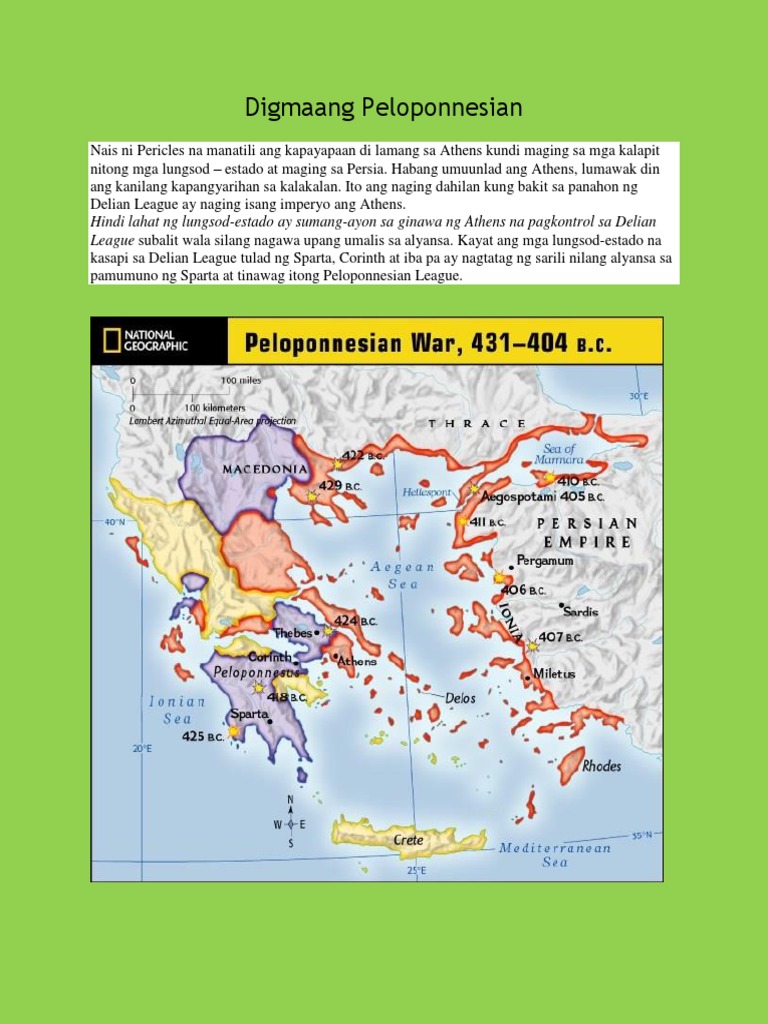 Digmaang Peloponnesian | PDF