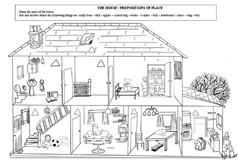 The House+prepositions of Place | PDF