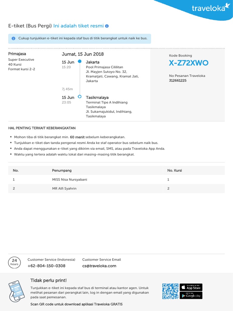 BUS AWAY E-Ticket PDF | PDF