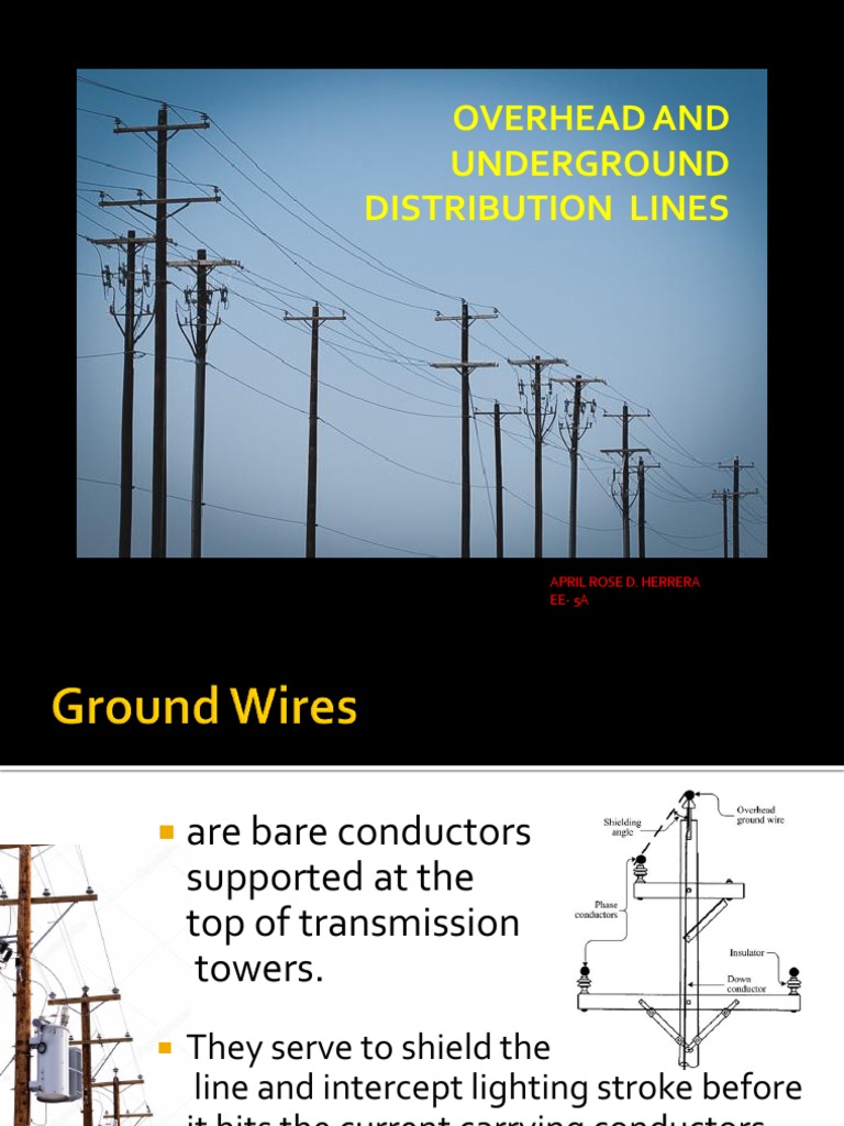 Overhead and Underground Distribution Lines: April Rose D. Herrera EE ...