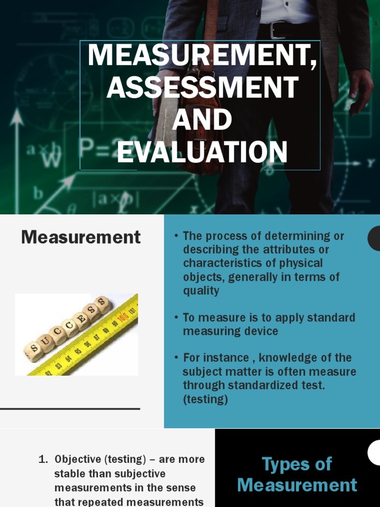Measurement, Assessment and Evaluation PDF | PDF | Observational Error ...