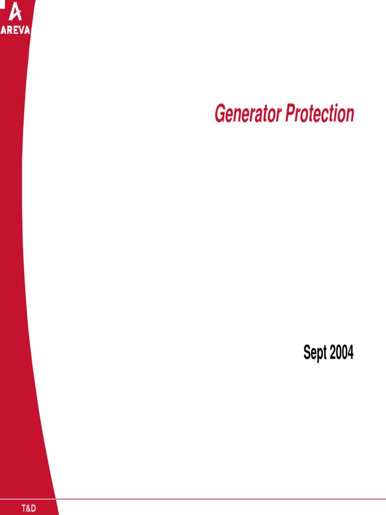 Generator Protection Guide | PDF | Electric Generator | Transformer