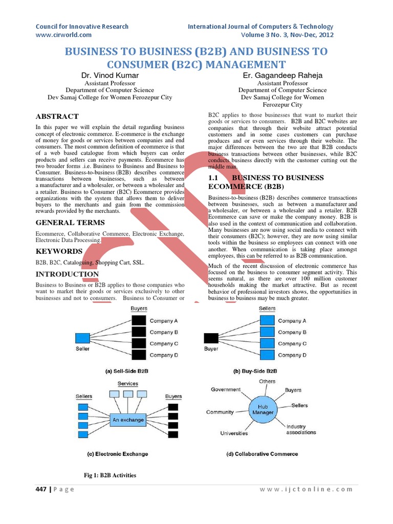 b2c PDF | PDF | E Commerce | Retail