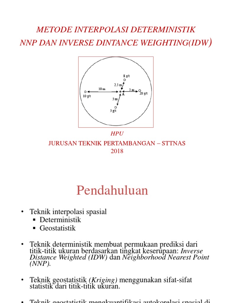 Metode IDW dan NNP dalam Interpolasi | PDF