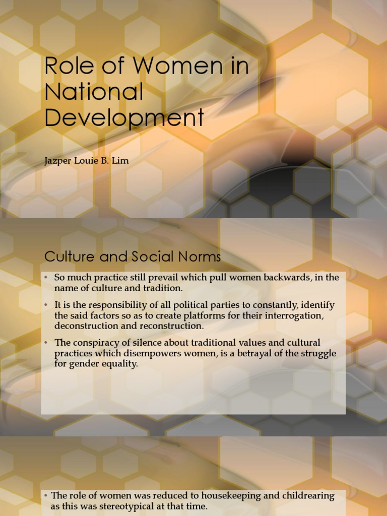 Role of Women in National Development | PDF | Economies