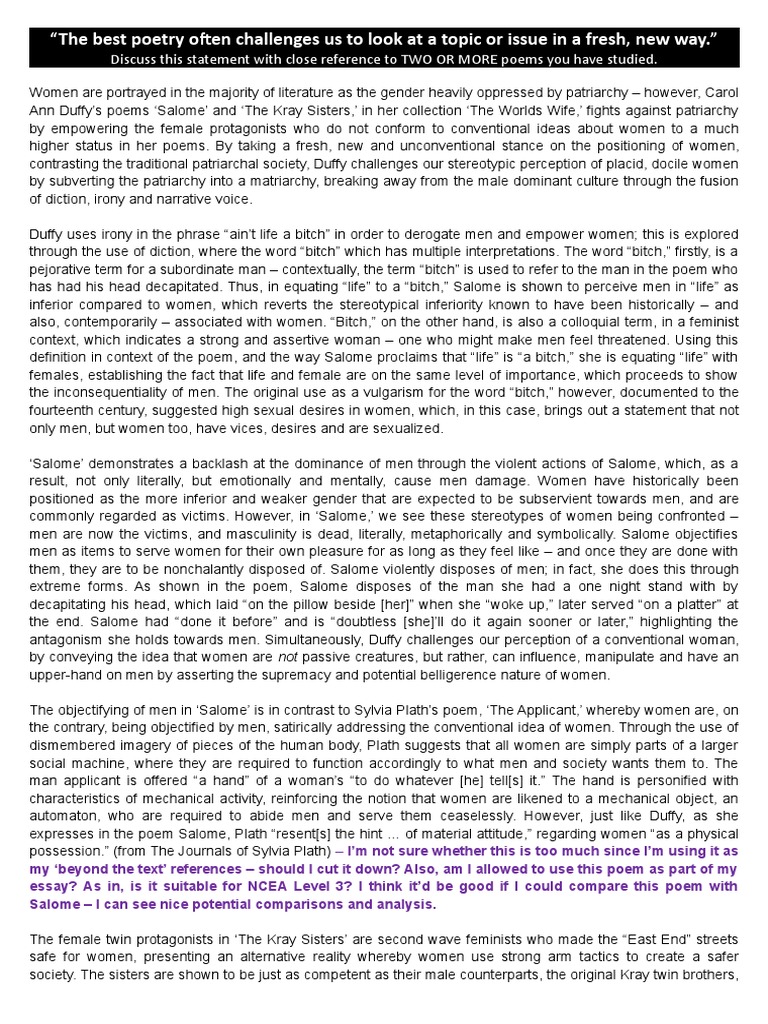 The Best Poetry Often Challenges Us To Look at A Topic or Issue in A ...