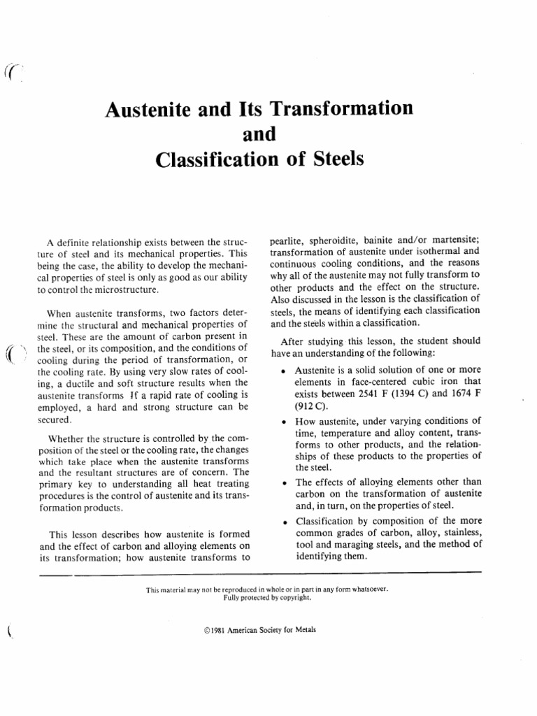 Classification of Steels PDF | PDF