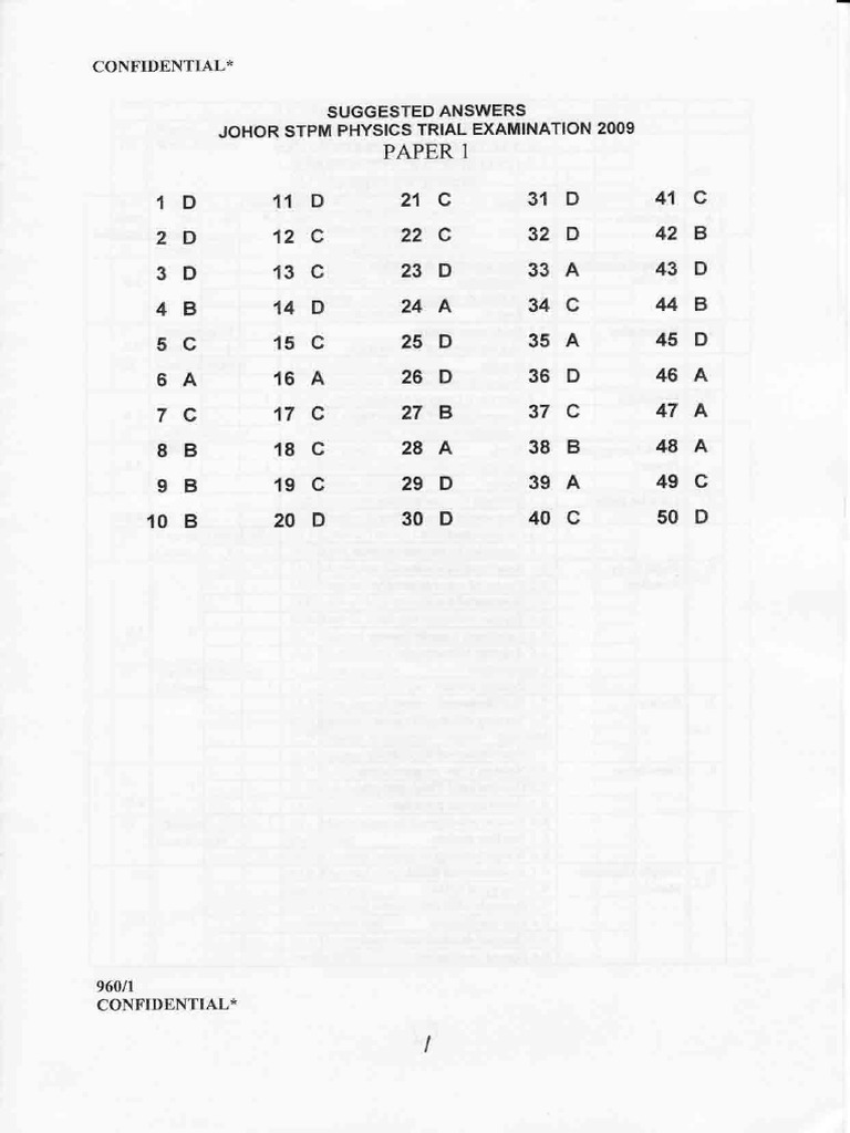 Physics STPM Past Year Questions With Answer 2005 | PDF | Radioactive ...