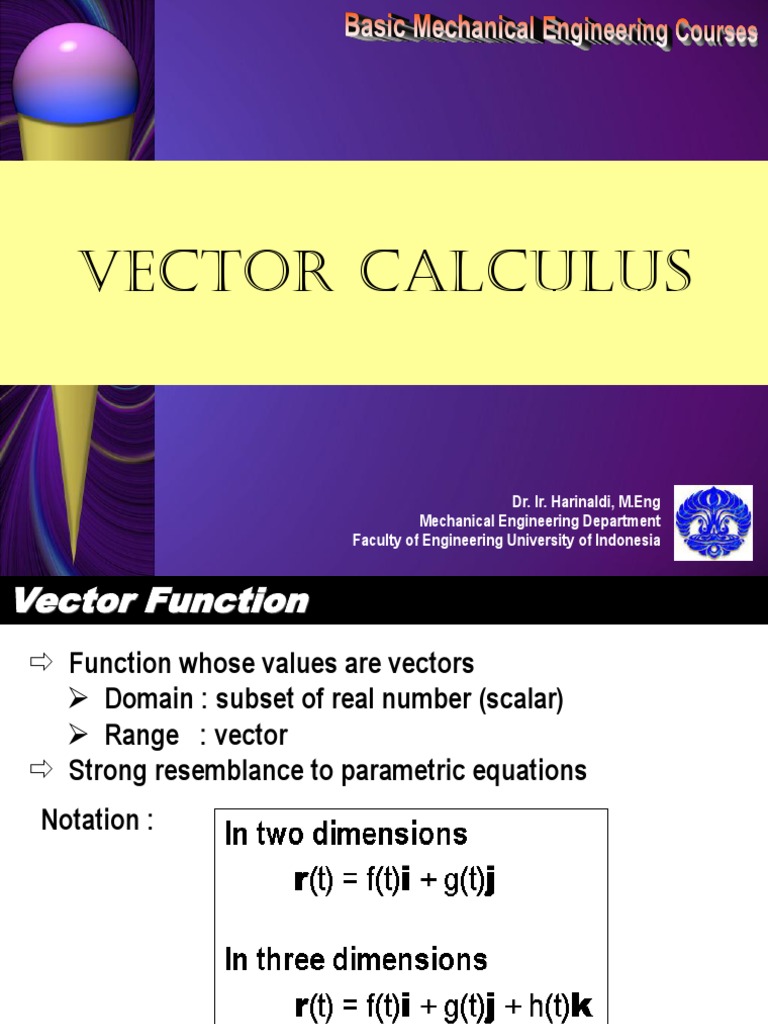 Engineering Mathematics-Vector Calculus | PDF | Gradient | Derivative