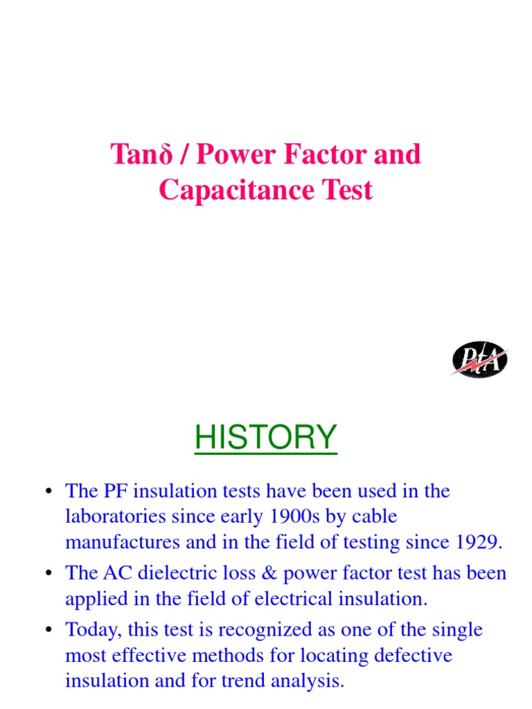 Tan Delta | PDF | Capacitor | Insulator (Electricity)