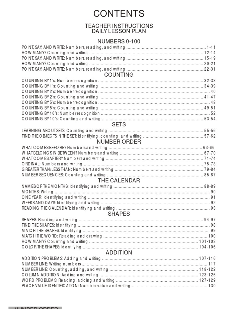 Teaching Numbers and Counting Skills | PDF | Reading (Process) | Numbers