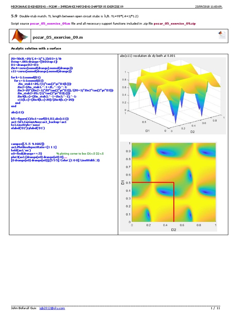 Microwave Engineering Pozar Chapter 05 Exercise 09 PDF | PDF | Telecommunications Engineering ...