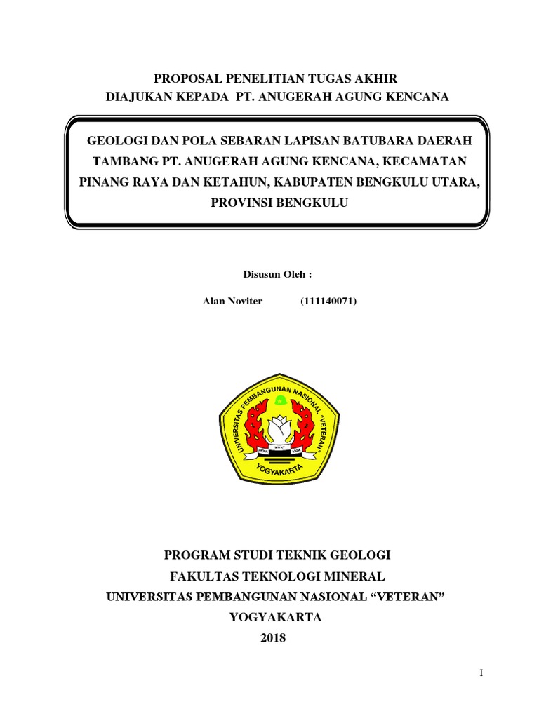 Proposal Tugas Akhir | PDF