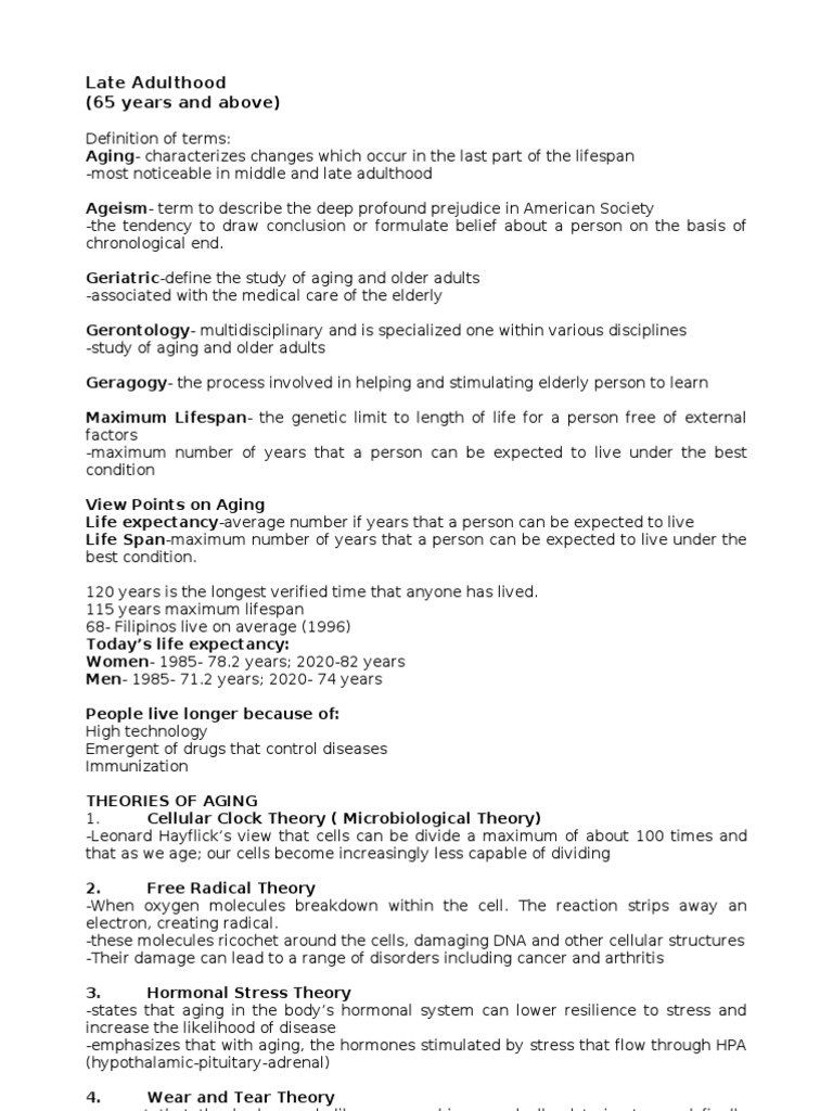 Understanding Aging and Late Adulthood | PDF | Ageing | Memory